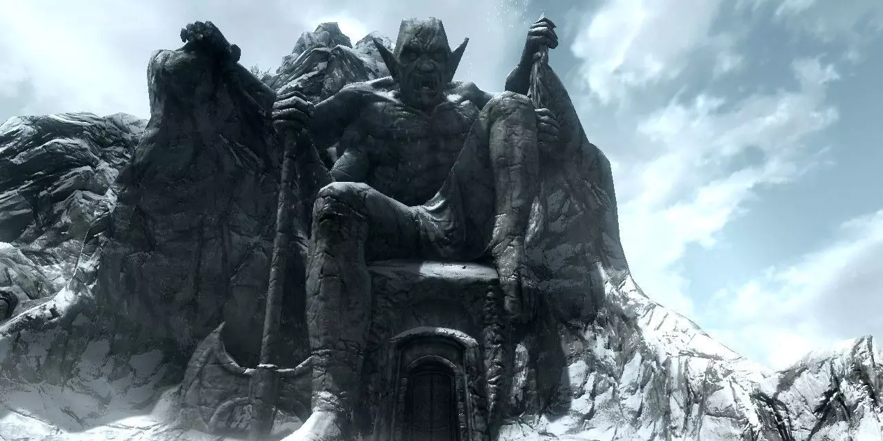 Statue Of Mehrunes Dagon From The Elder Scrolls V Skyrim