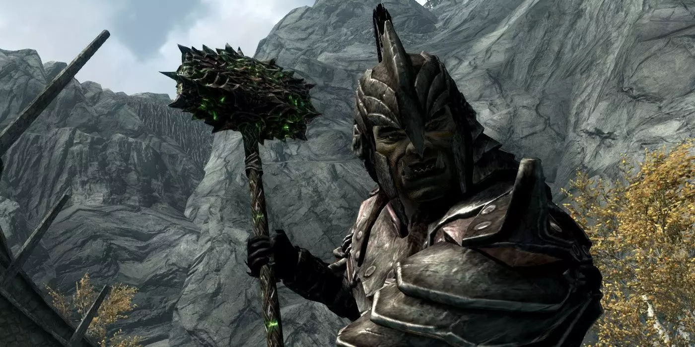 Orc Wielding Volendrung වෙතින් එල්ඩර් ස්ක්‍රෝල්ස් V Skyrim