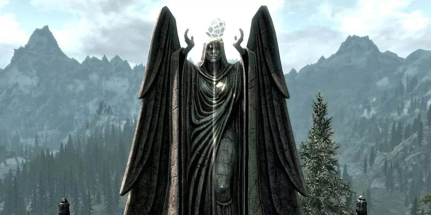 Statue Of Meridia From The Elder Scrolls V Skyrim