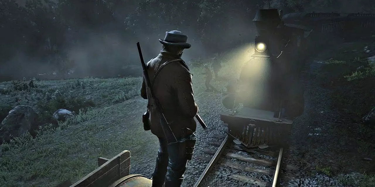 Arthur vykráda vlaky a banky v Red Dead 2