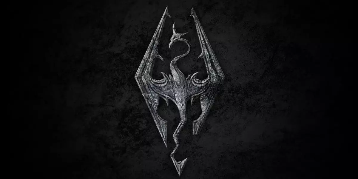 ဧကရာဇ်နဂါးသင်္ကေတပါရှိသော Skyrim အဖုံး