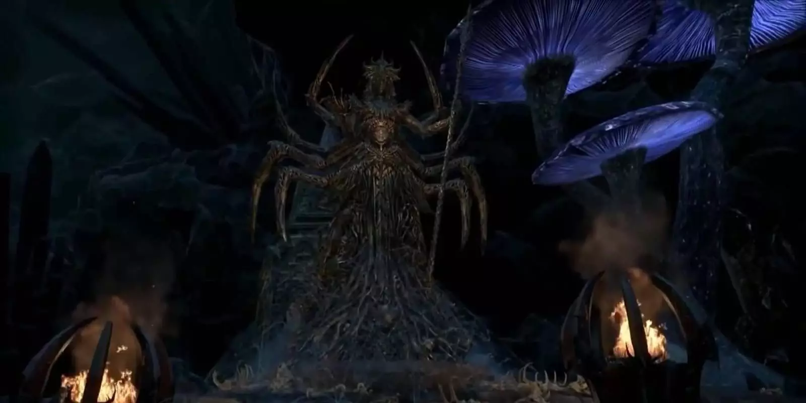 הפסל The Elder Scrolls מקוון של מלכת העכבישים Daedric Prince Mephala.