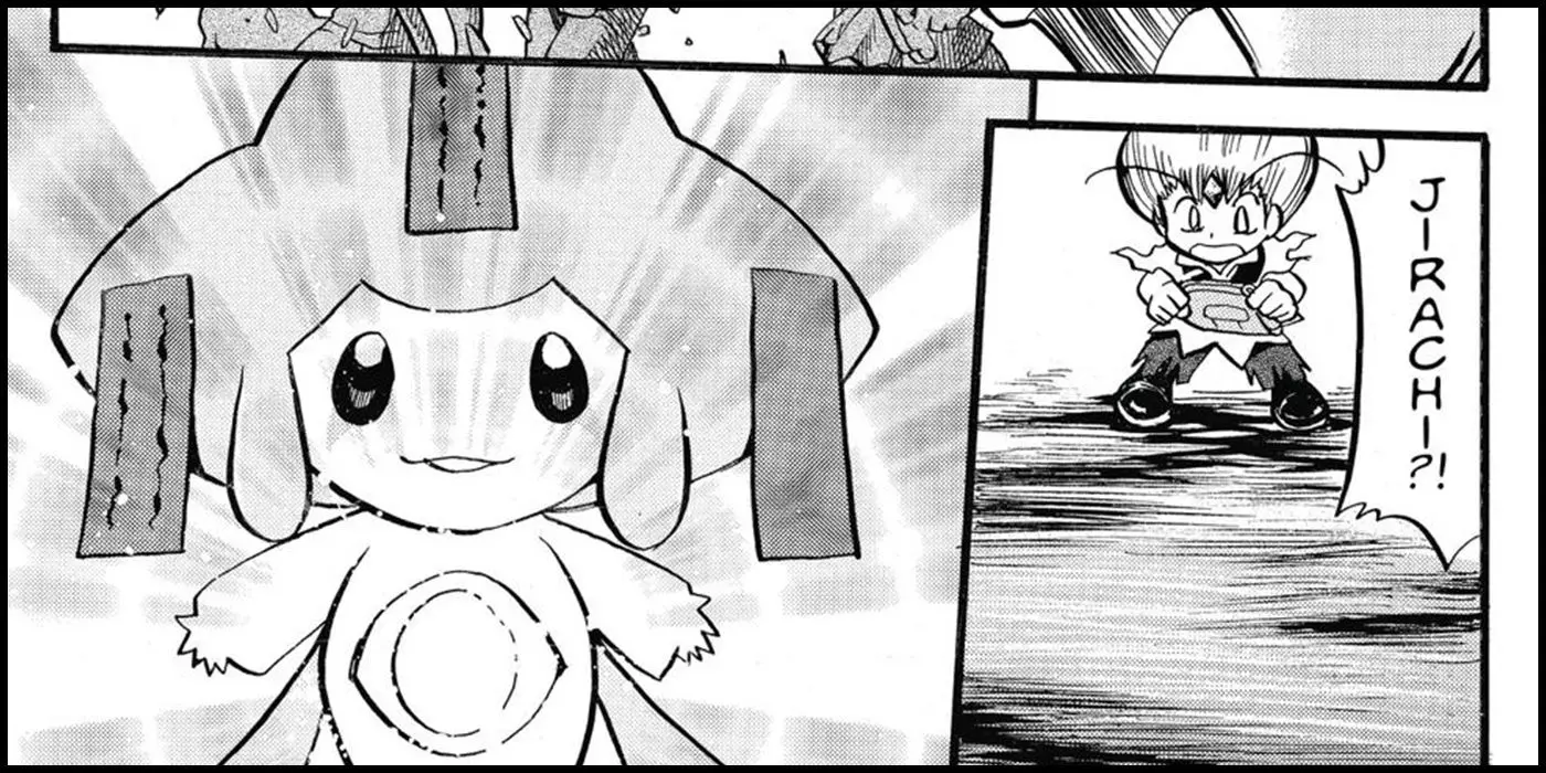 Pokémon Adventures Emerald - Emerald kry Jirachi om wakker te word