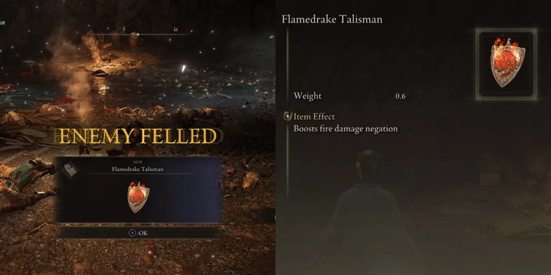 flamedrake talisman in elden ring