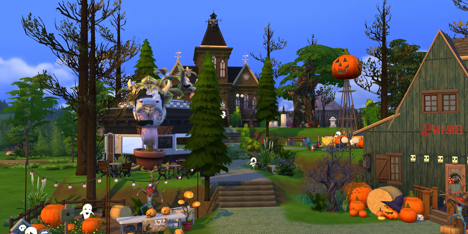 Sims 4 Halloween Village