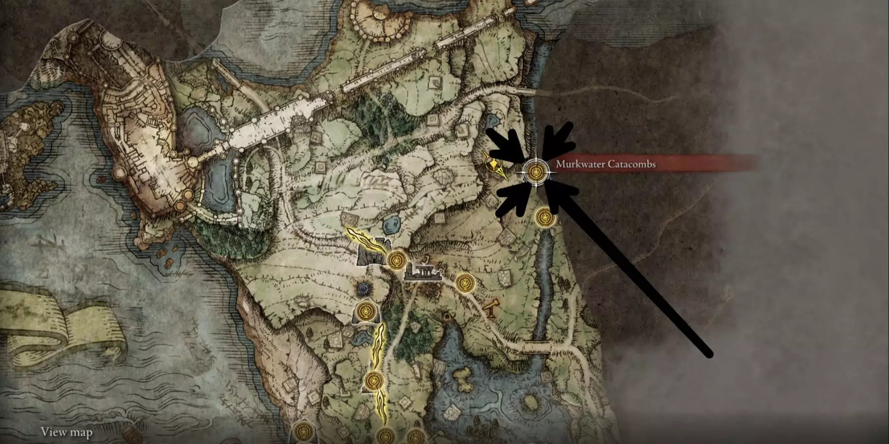 Localización de Murkwater en Elden Ring