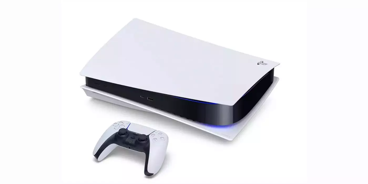 controlador de console ps5 branco horizontal