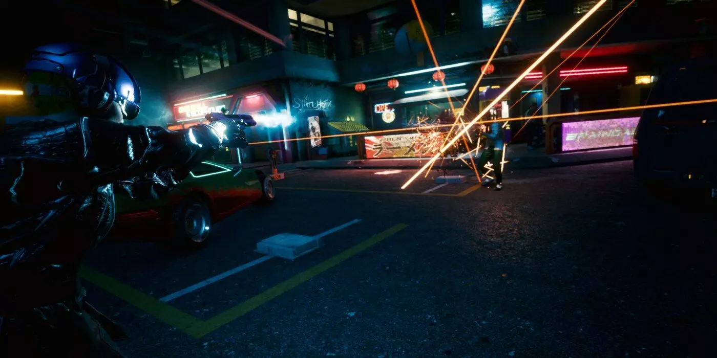 Cyberpunk 2077 Fighting Tyger Claws Gang In Japantown