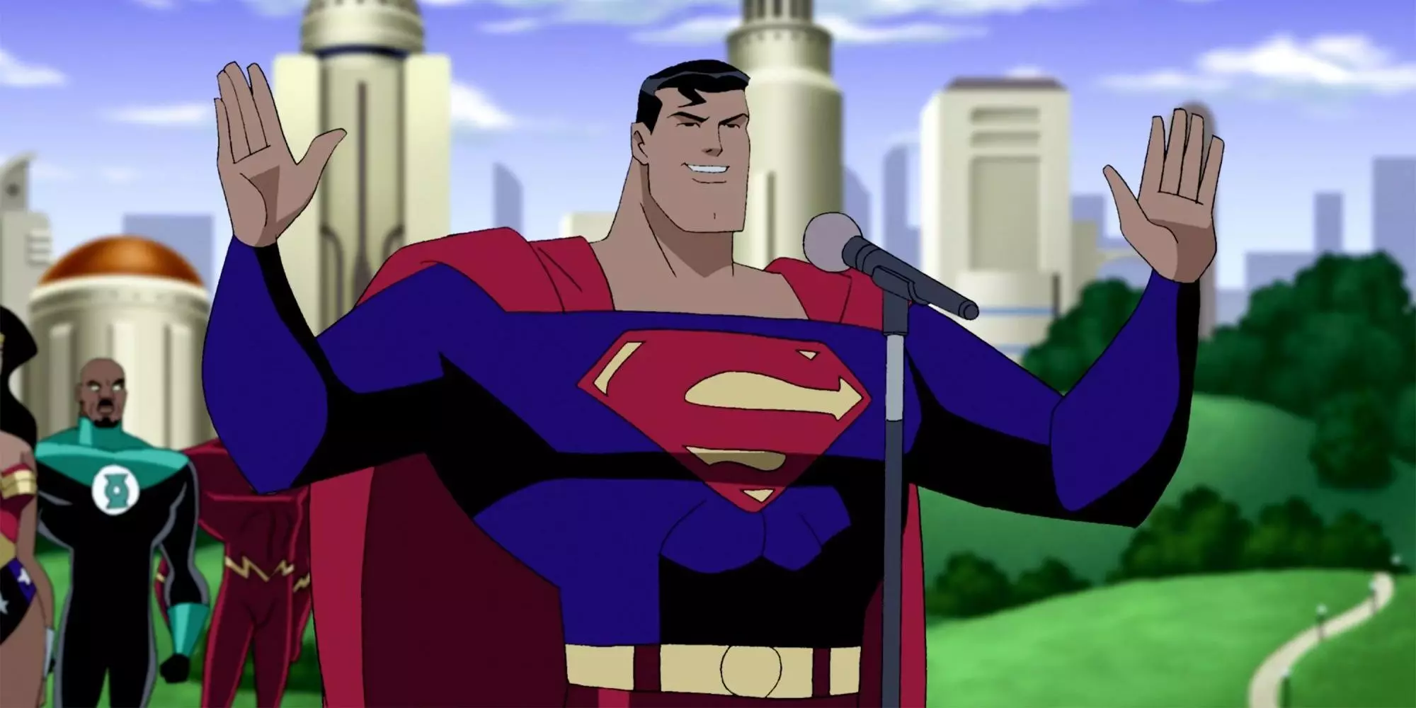 superman justice league unlimited Cropped