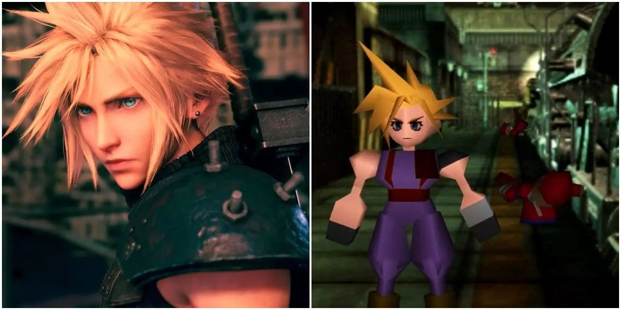 Final Fantasy 7 การเปรียบเทียบ Cloud Strife