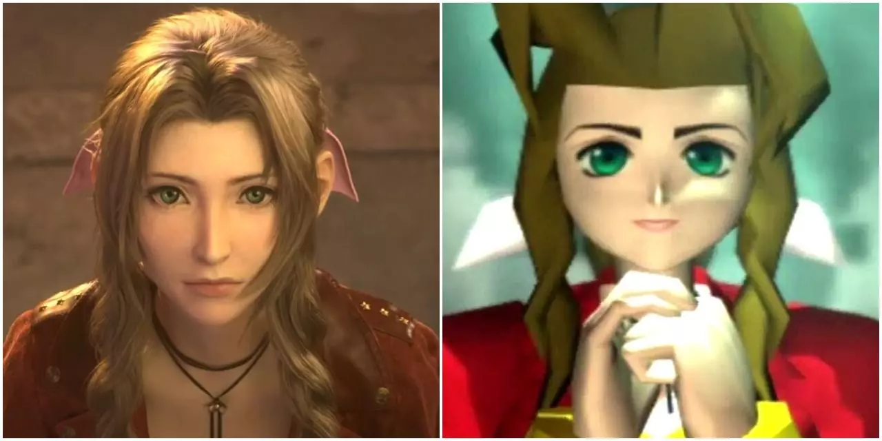 Final Fantasy 7 การเปรียบเทียบ Aerith Gainsborough