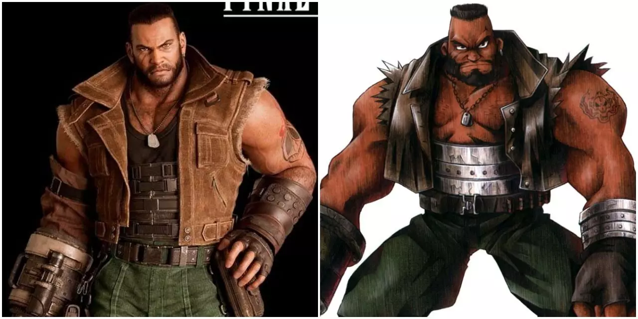 Final Fantasy 7 Barret Wallace Konparazioa