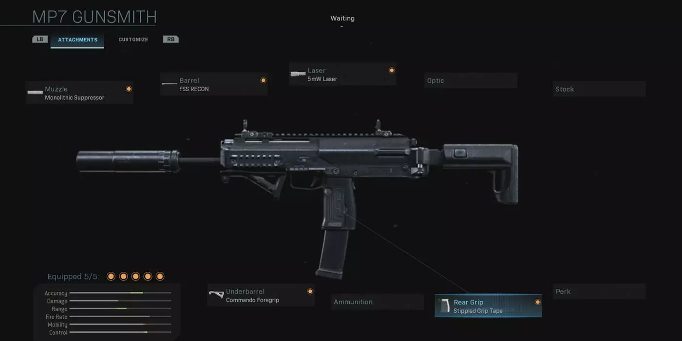 MP7-9-CODWarzonePro武器