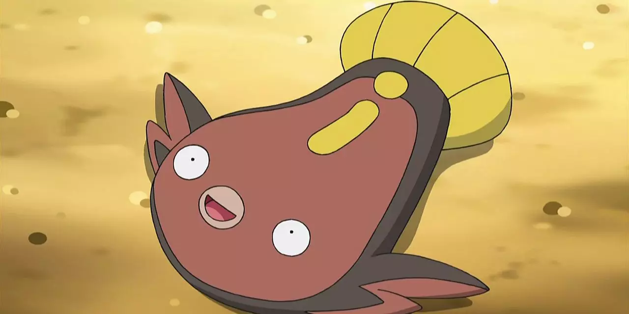 Pokemon Anime Stunfisk ഹാപ്പി