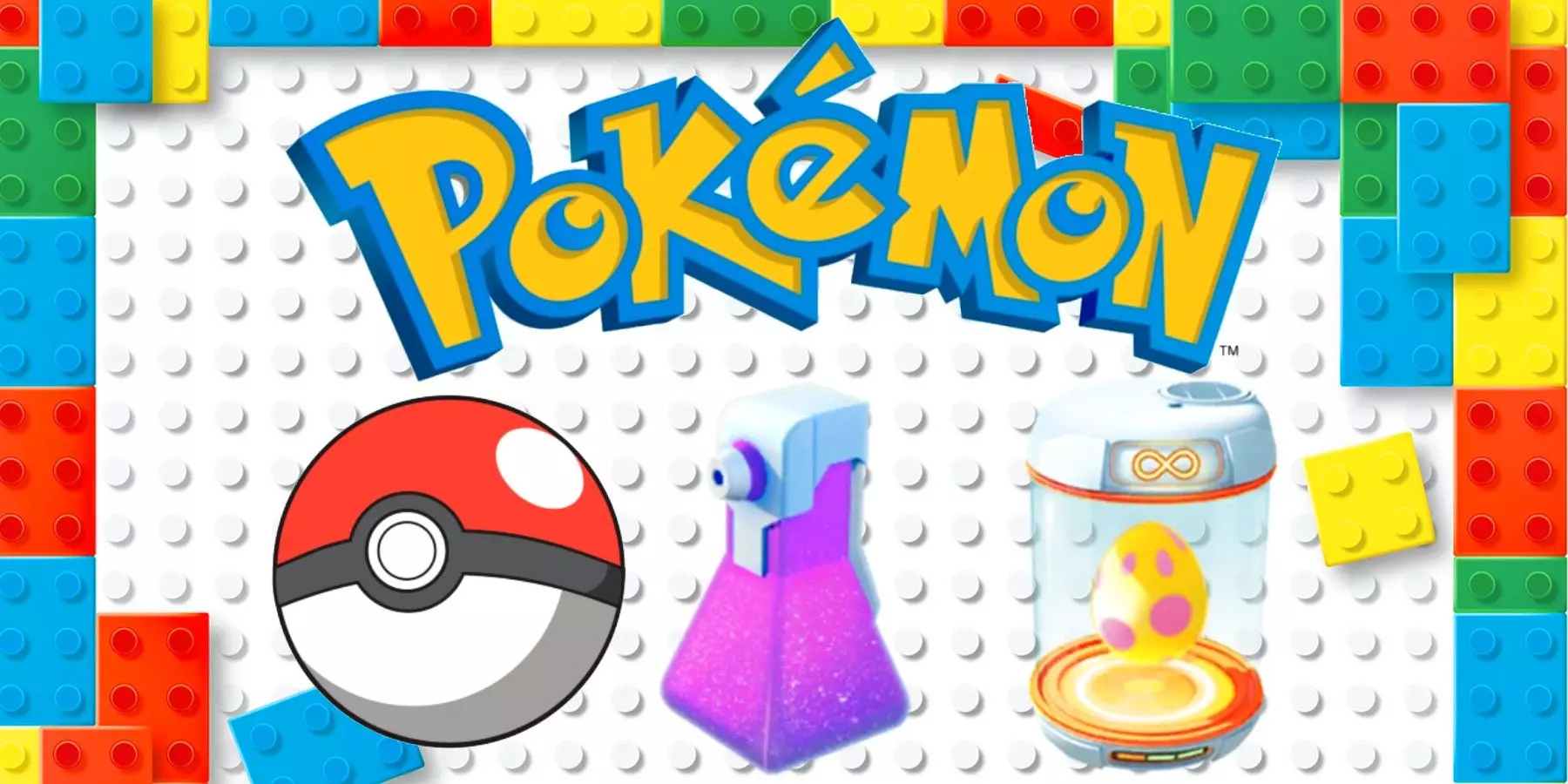 logo pokemon và lego nền