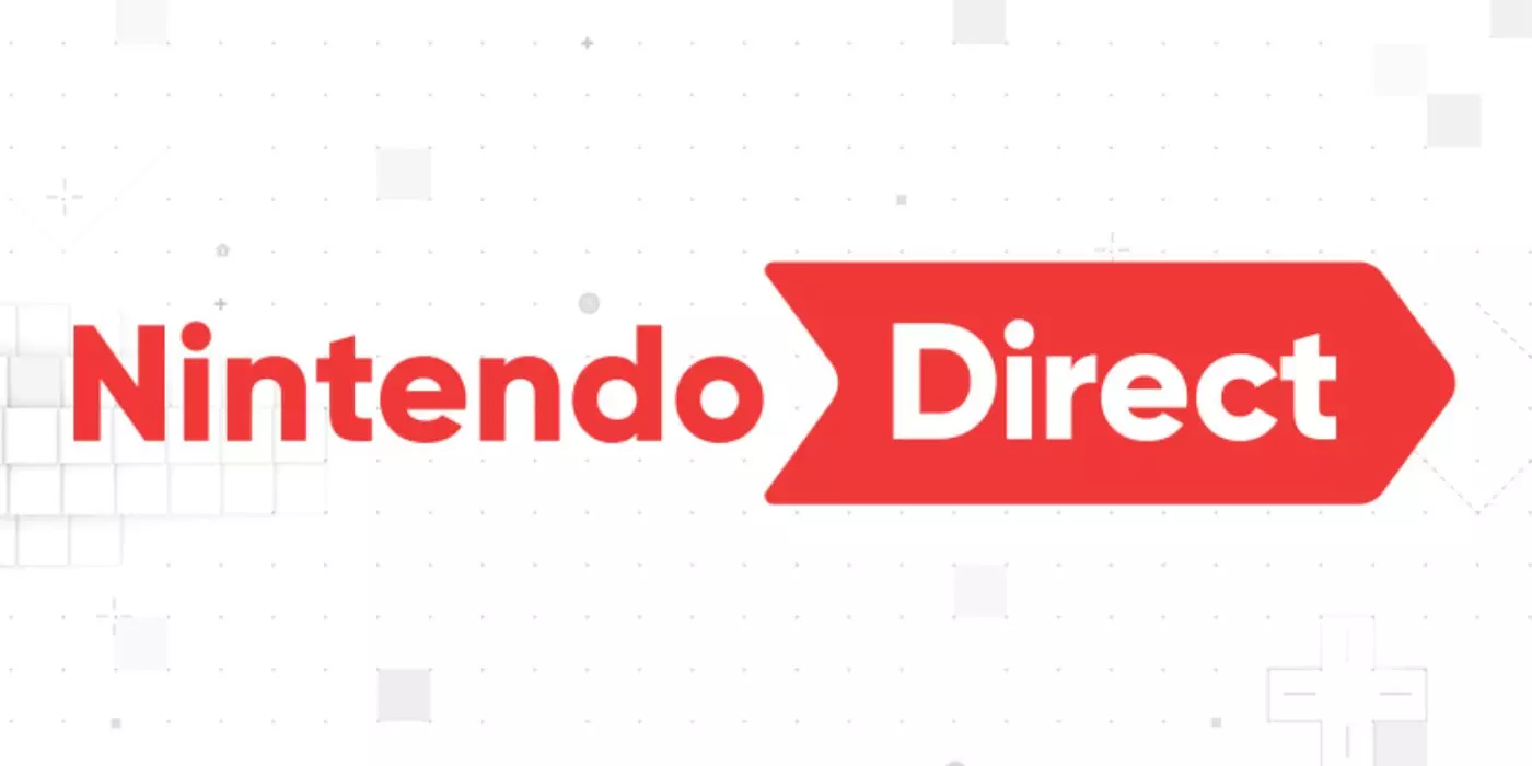 Nintendo direct banner чырвона-белы