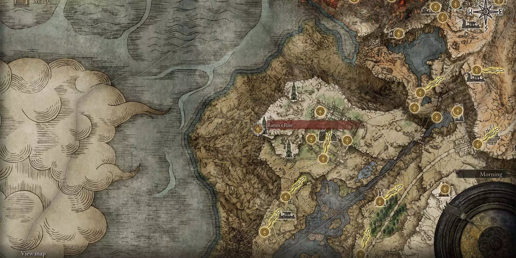 Mapa de Elden Ring Rannis Rise