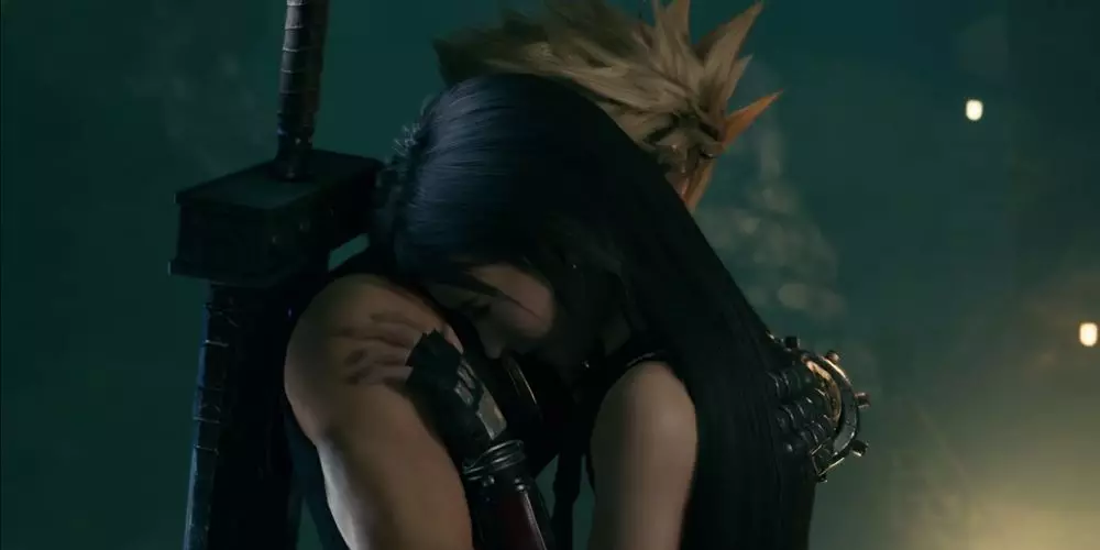 Tifa akilia kutoka kwa Fantasy ya Mwisho ya VII Remake