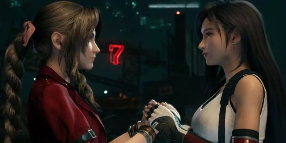 Tifa in Aerith iz Final Fantasy VII Remake