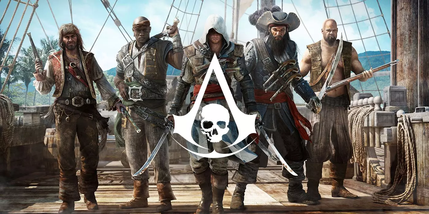 Assassin's creed 4 melnā karoga logotips