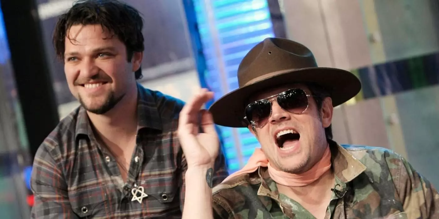 Johnny Knoxville eta Bam Margera Jackass