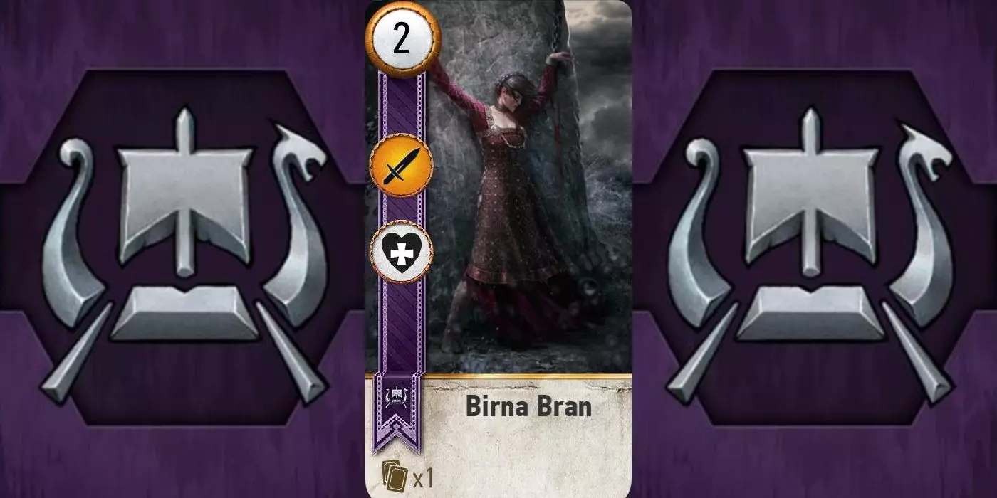Witcher 3 Skellige Deck Birna Bran Card Gwent