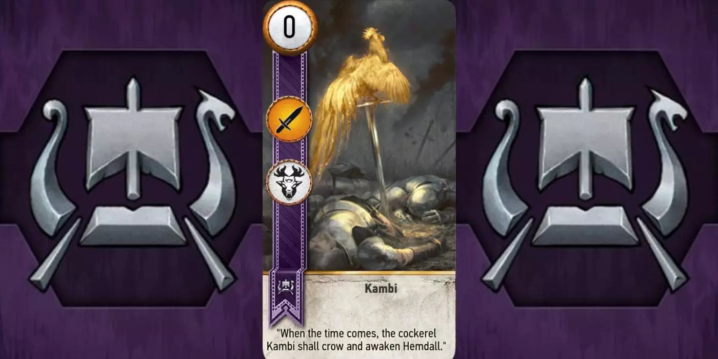 Witcher 3 Skellige Deck Kambi Gwent Card