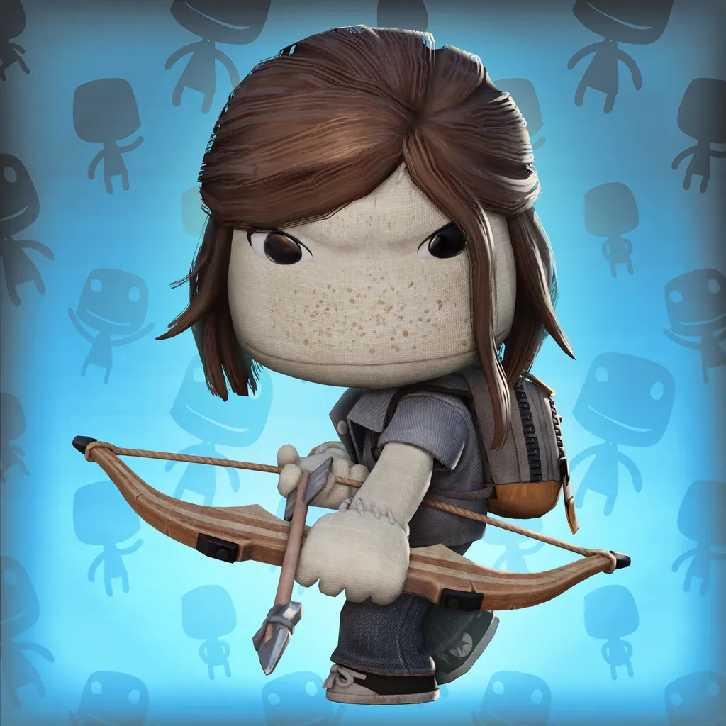 kůže ellie sackboy