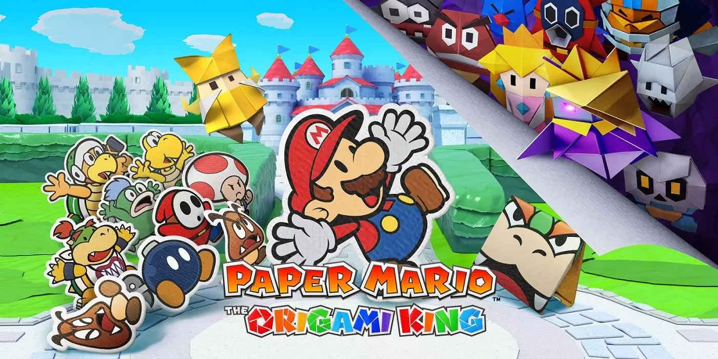 papur mario: cyhoeddiad y brenin origami