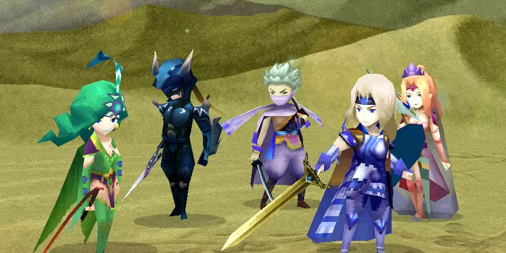 Square Final Fantasy IV Remake Desert Battle Party kardok