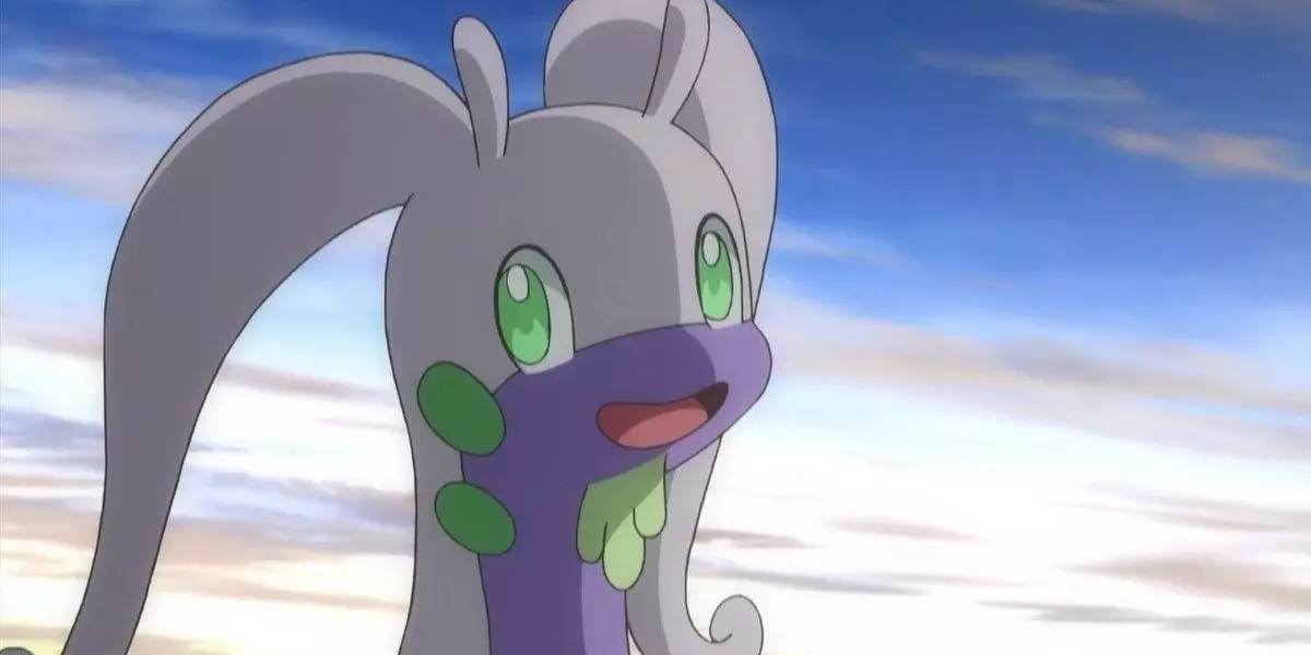 Pokémon Goodra bei Sonnenënnergang