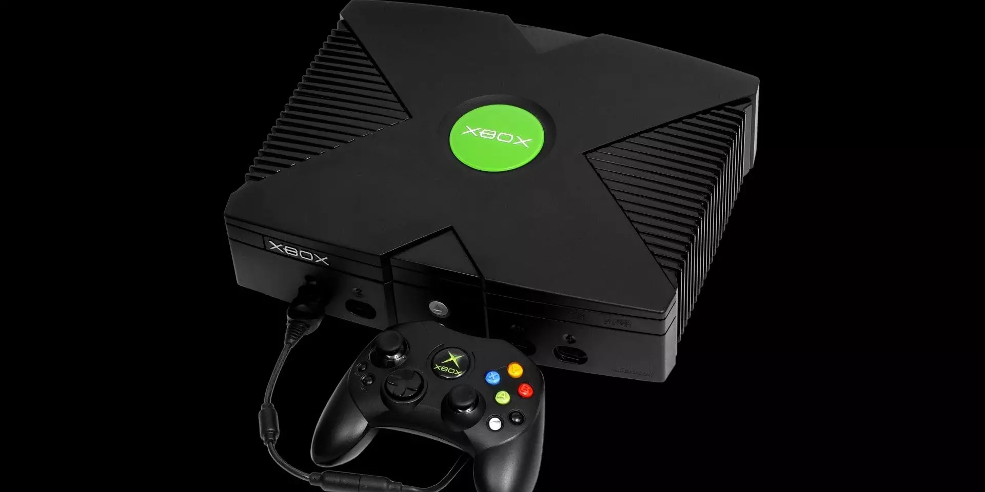 Imagen De La Xbox Original Y El Controlador De Microsoft.