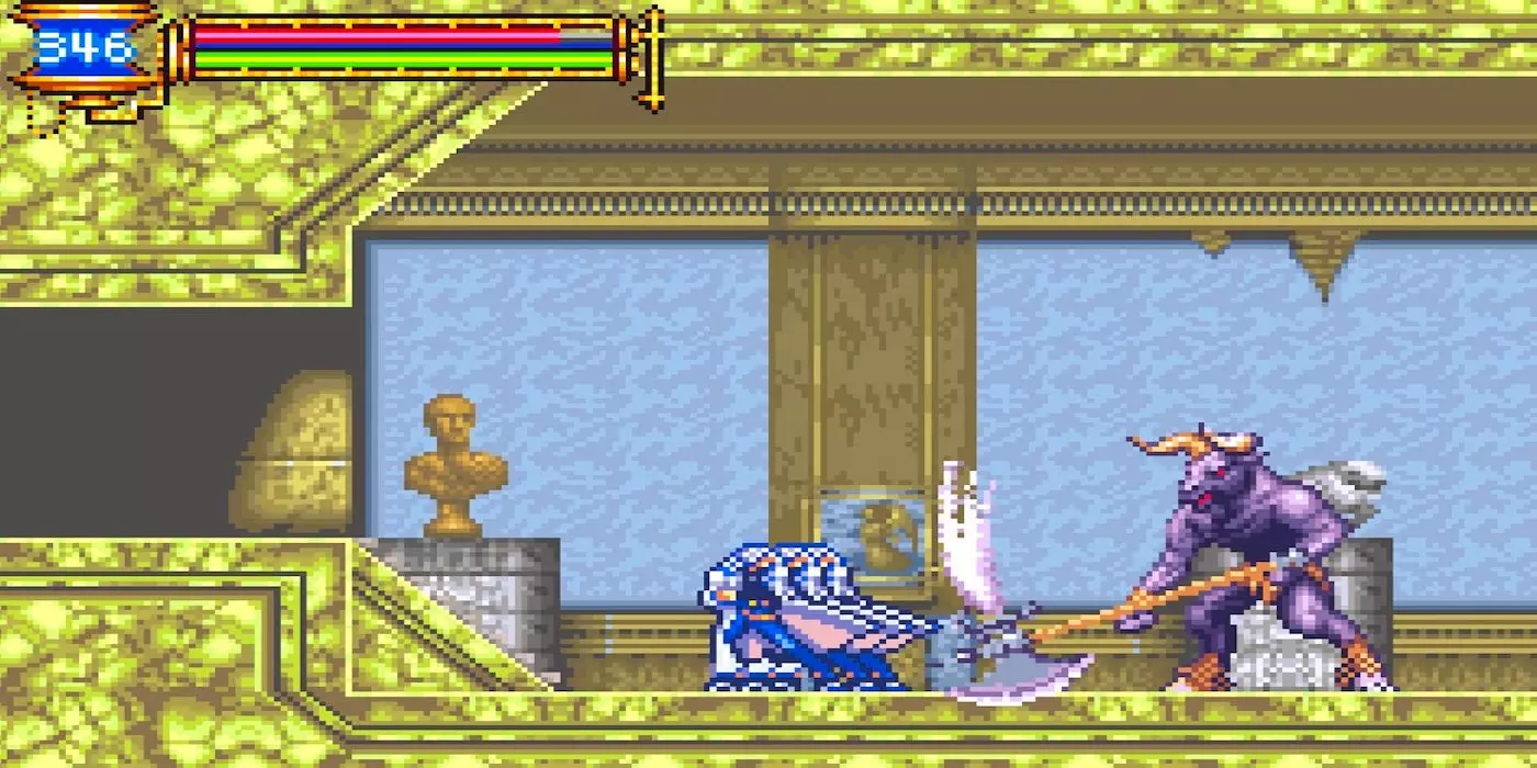 Zrzut ekranu gry Castlevania Aria Of Sorrow