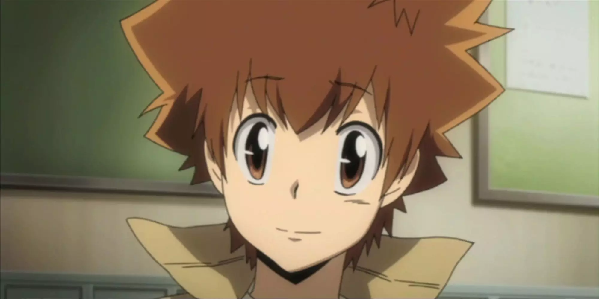 Sawada Tsunayoshi akitabasamu kwa upole