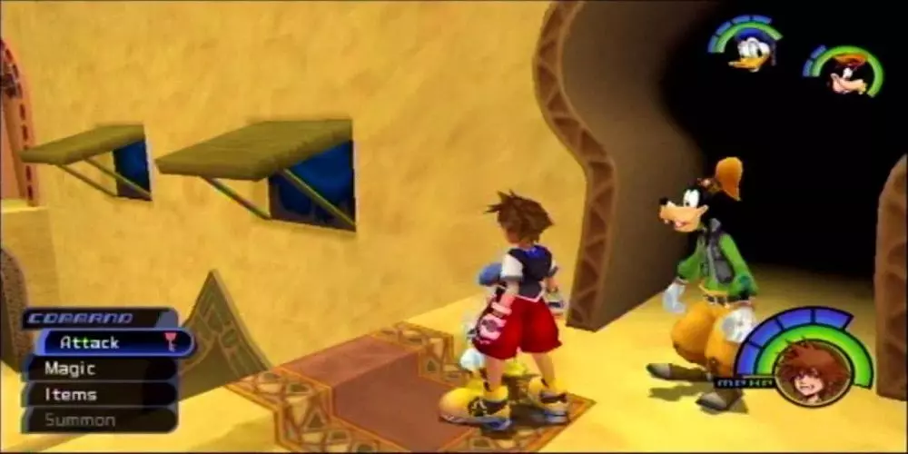 Sora, Donald dhe Goofy në Agrabah