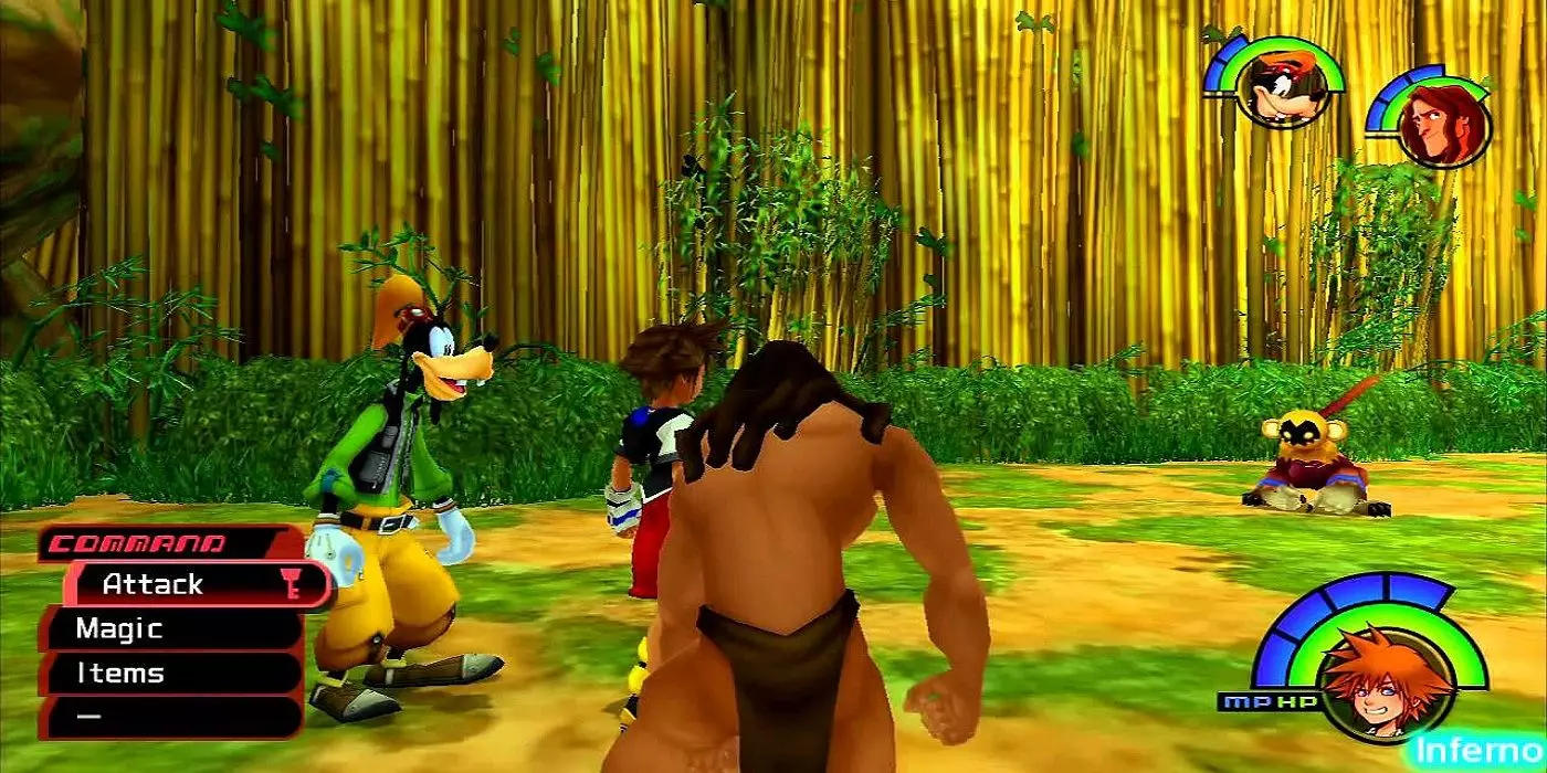 Sora, Tarzan en Goofy by Deep Jungle