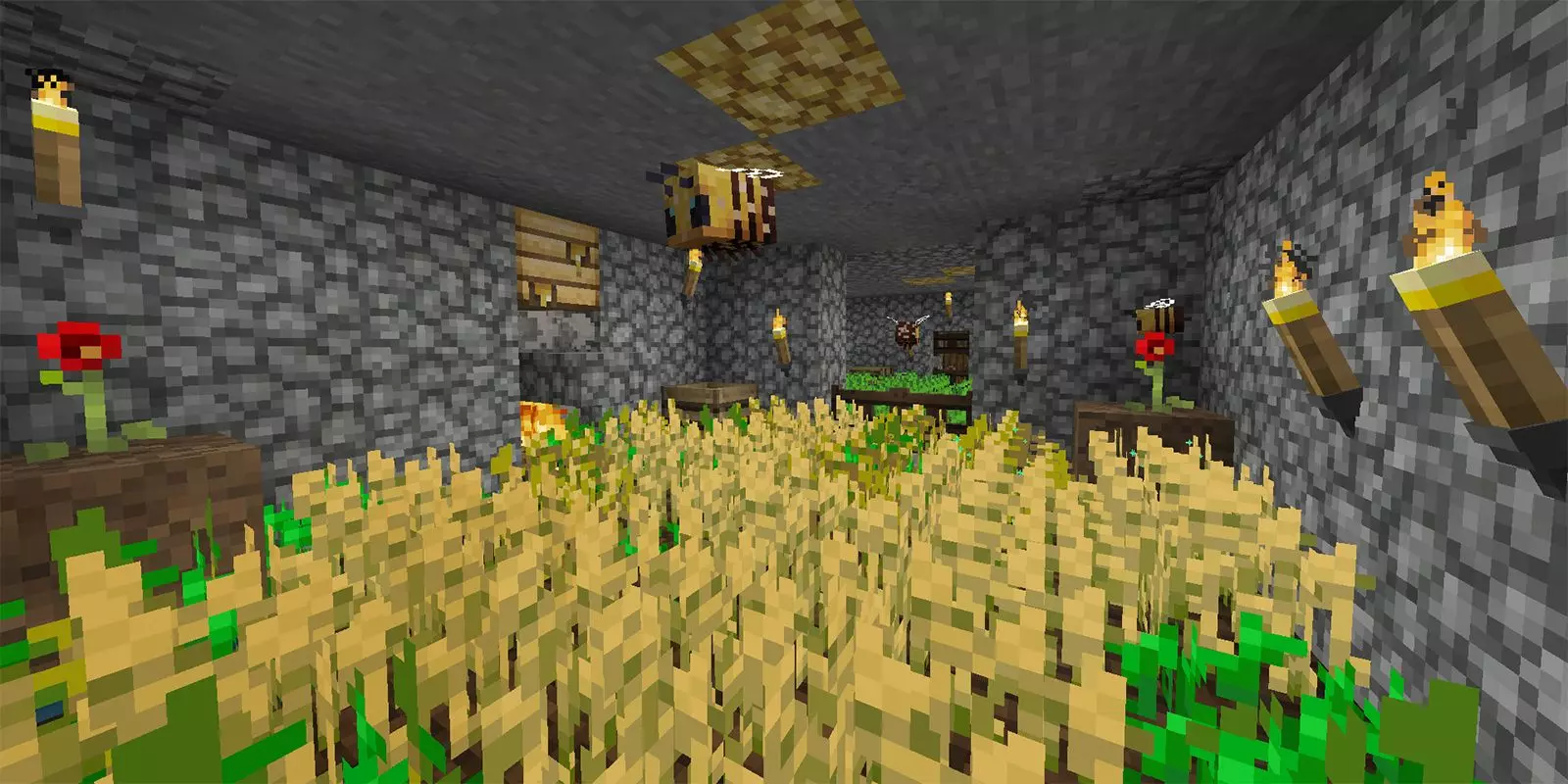 Ang Minecraft Bees Nagpapaspas sa Pagtubo sa Tanaman