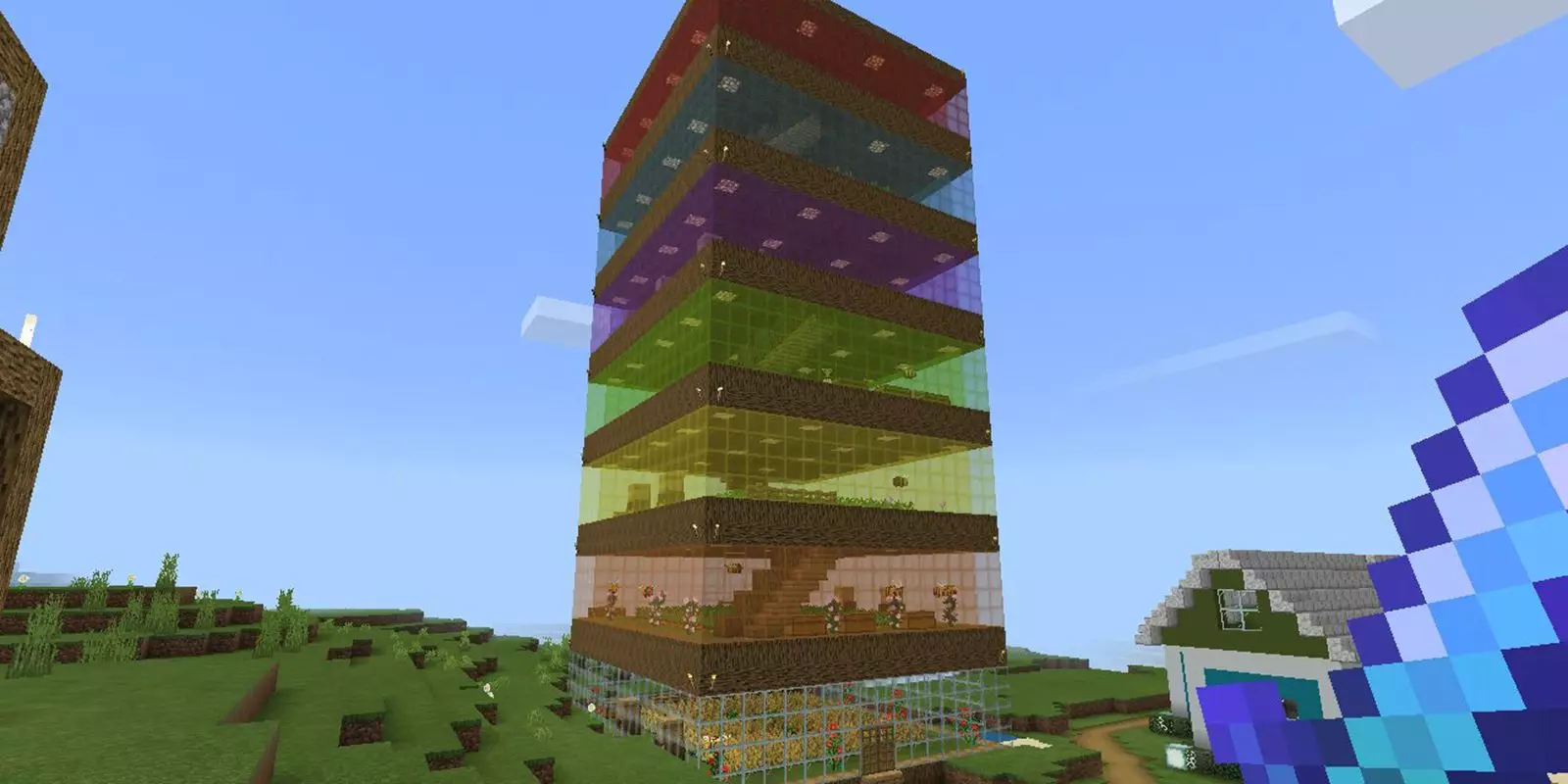 Minecraft Ideal Wuesstem Bauerenhaff Tower