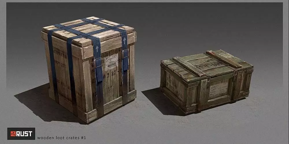 awọn meji ni nitobi ti onigi ìkógun crates ni awọn ere, ọkan cube ati ki o kan onigun.