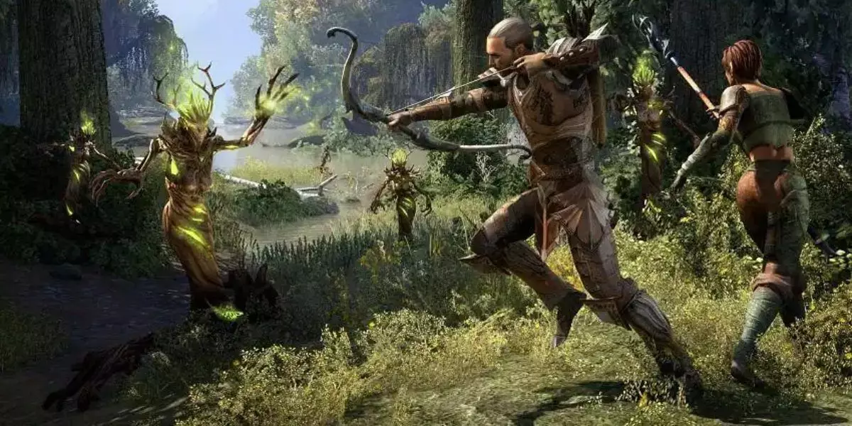 Pemain nglawan spriggan ing The Elder Scrolls Online