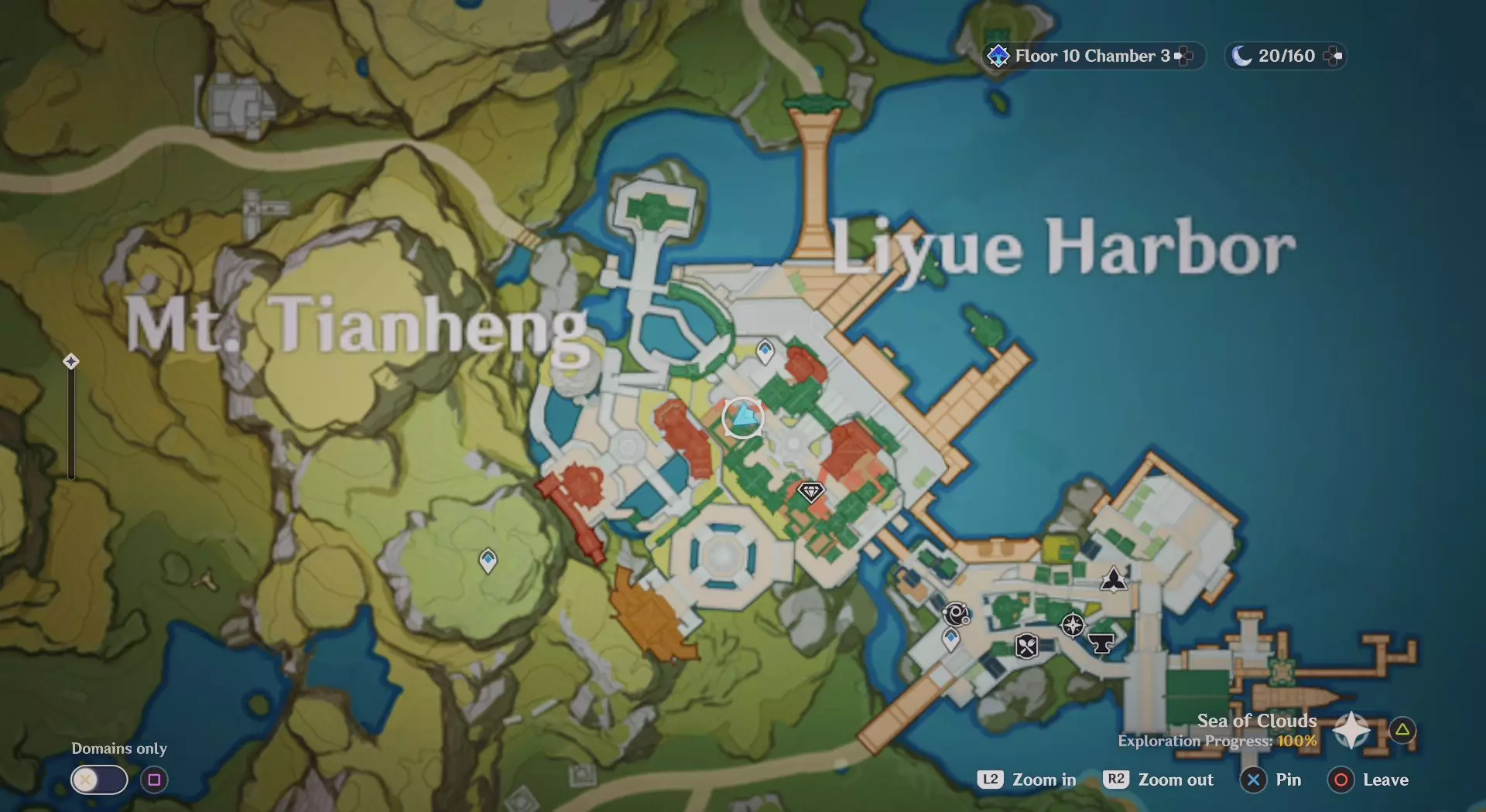 Liyue Harbor map