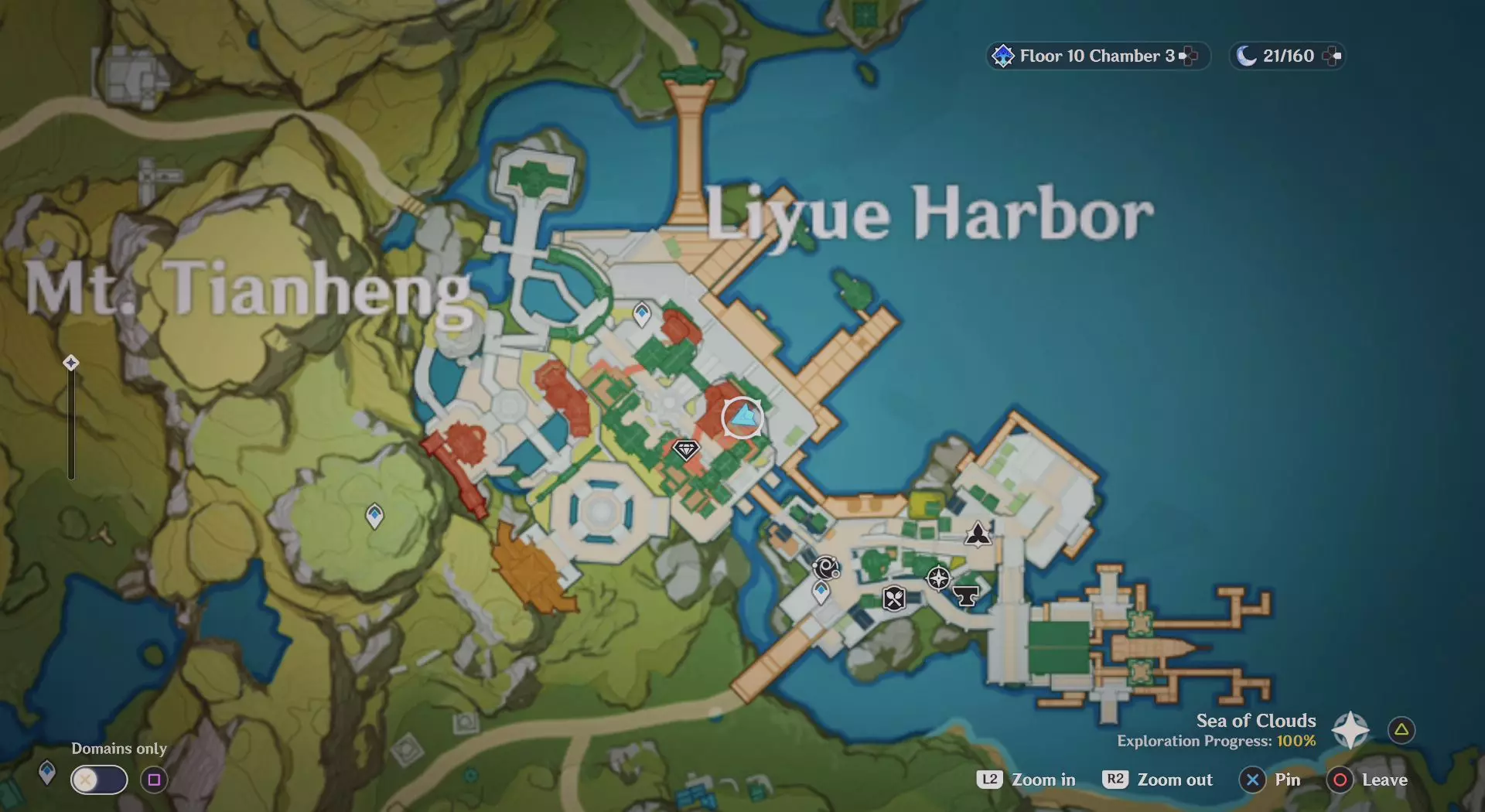 Liyue Harbor map