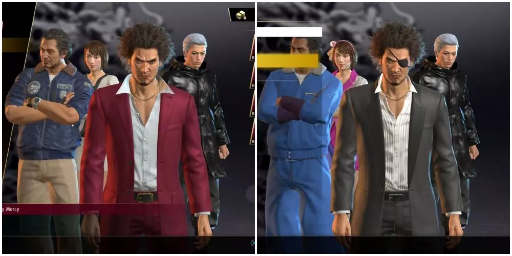 yakuza como un equipo de personaje de dragón