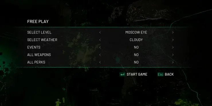 Freeplay дазволены ў chernobylite, з рознымі варыянтамі