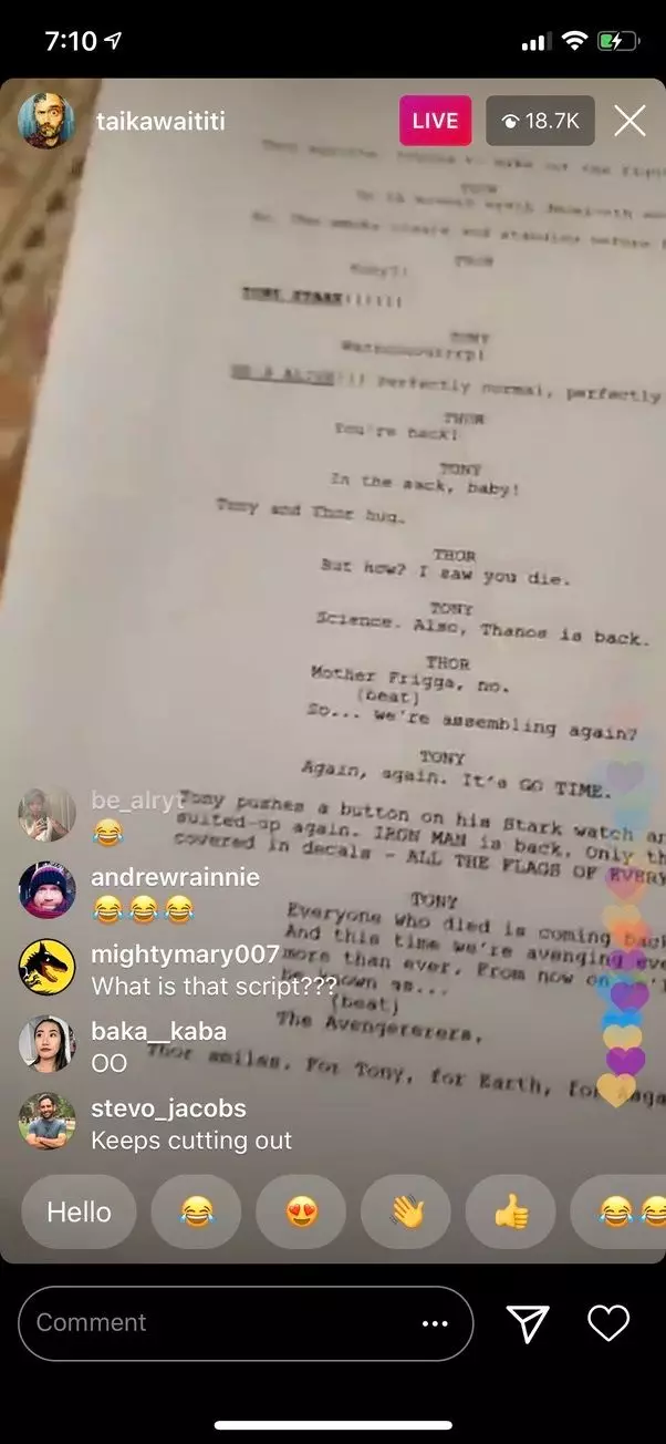 Thor 4 Fake Script