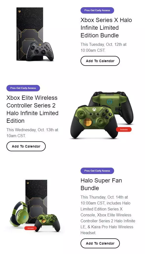 i-halo infinite console restock