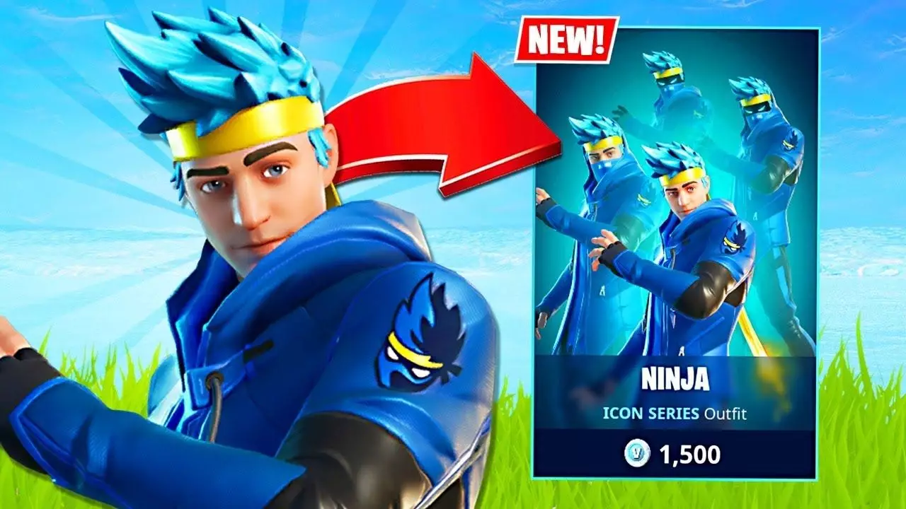 ninja krijt in hûd yn fortnite