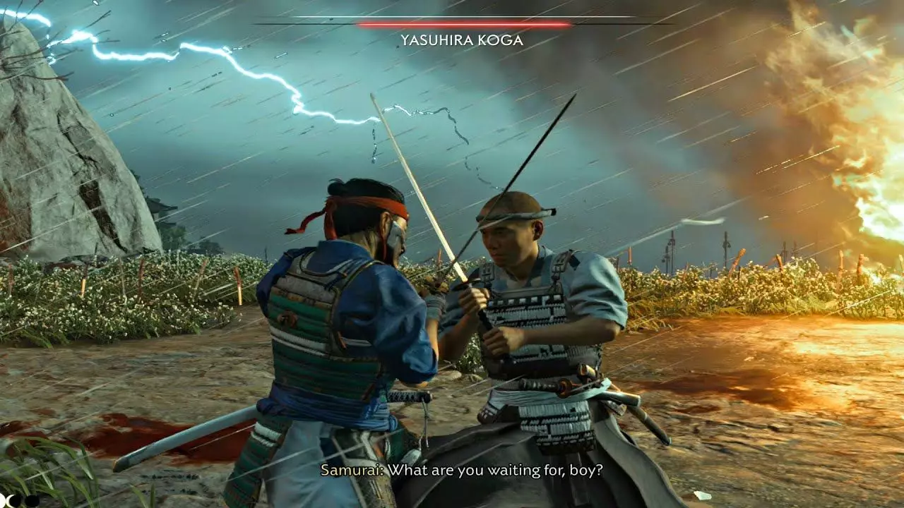 Yasuhira Koga Heavenly Strike Boss Fight of Ghost of Tsushima