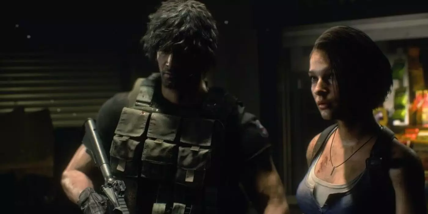 Jill Valentine og Carlos Oliveria