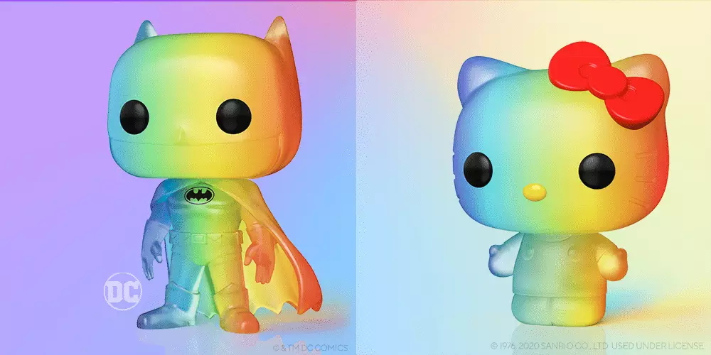 Funko Pops charitativní darovací hrdost LGBT